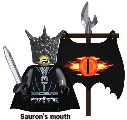 Lord Rings Blocks Toy Orcs Dwarf Elves Rohan knight Action Figure Army ...