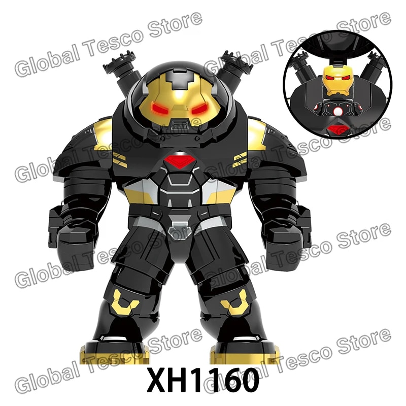 Avengers Superhero Mini Action Figures Blocks Iron Man MK39 Hulkbuster ...