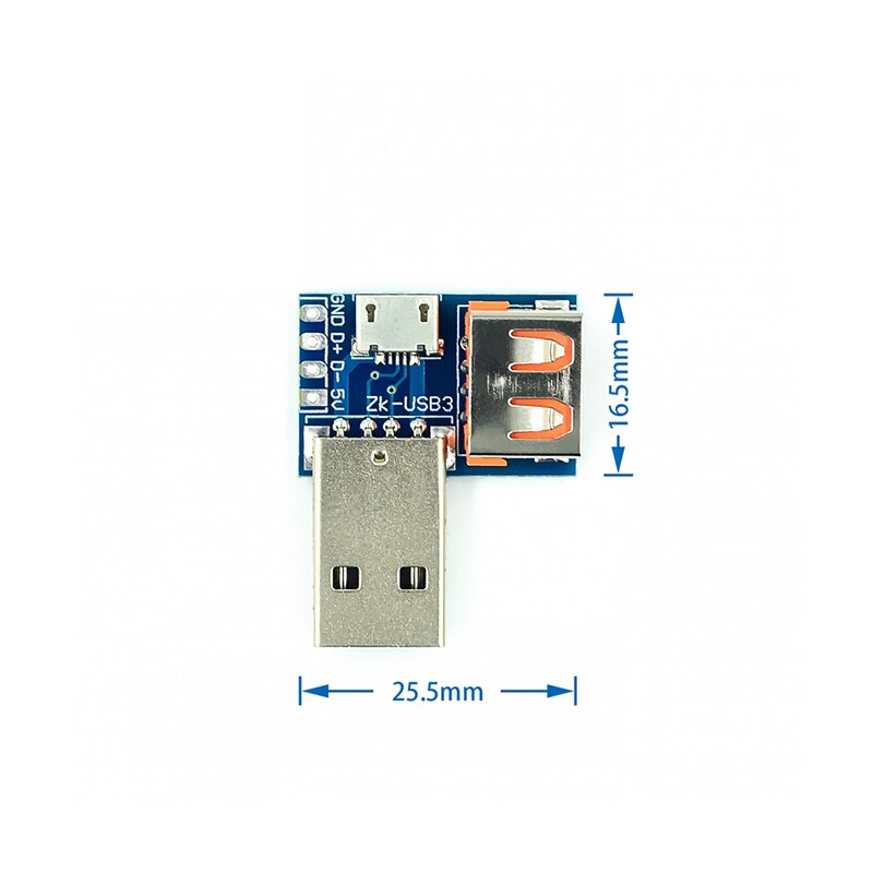 USB Head Switchboard Male USB Connector to Type-c Micro Female USB 2.54 ...