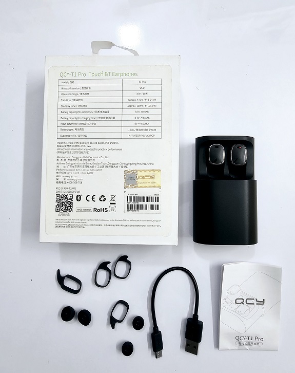 QCY T1 Pro Touch Bluetooth Earphone | Daraz.com.bd