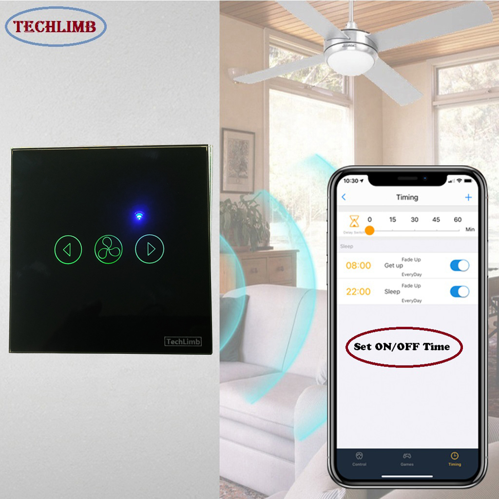 Smart WiFi Fan Switch – Remote & Touch Control | Works with Alexa ...