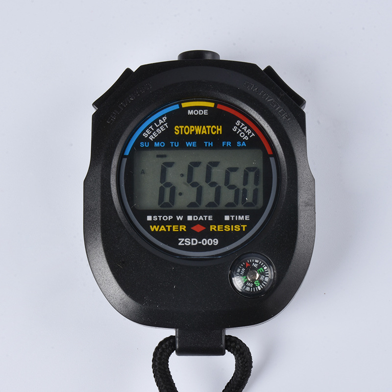 Waterproof Digital LCD Built-in Compass Stopwatch Chronograph Timer ...