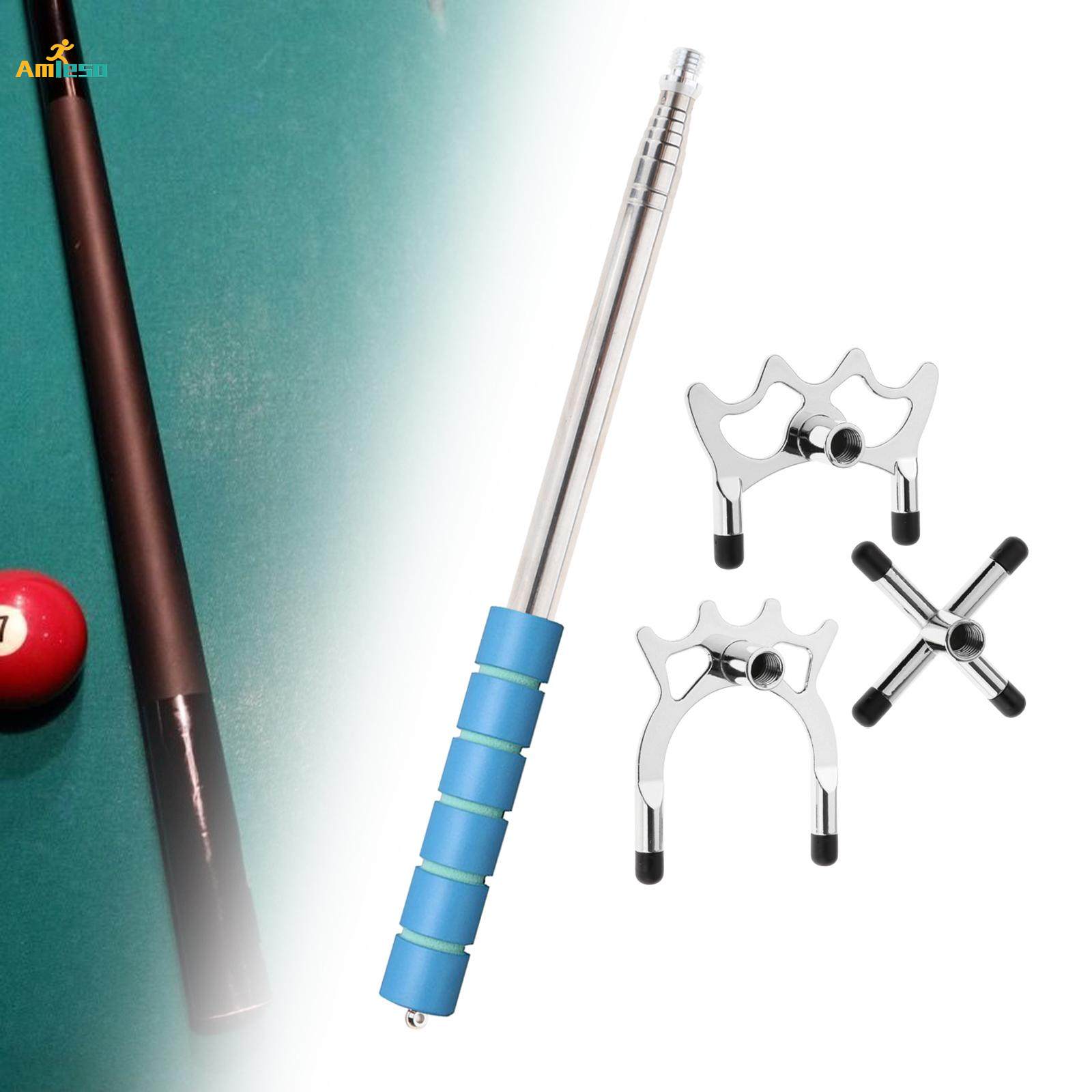 Retractable Billiards Pool Cue Stick Anti Slip Handle Pool Cue Bridge ...