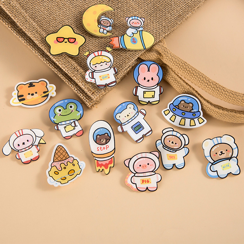 1/5 Pcs/Set Cartoon Brooch Set Gift Accessories Cute Pin for Women ...