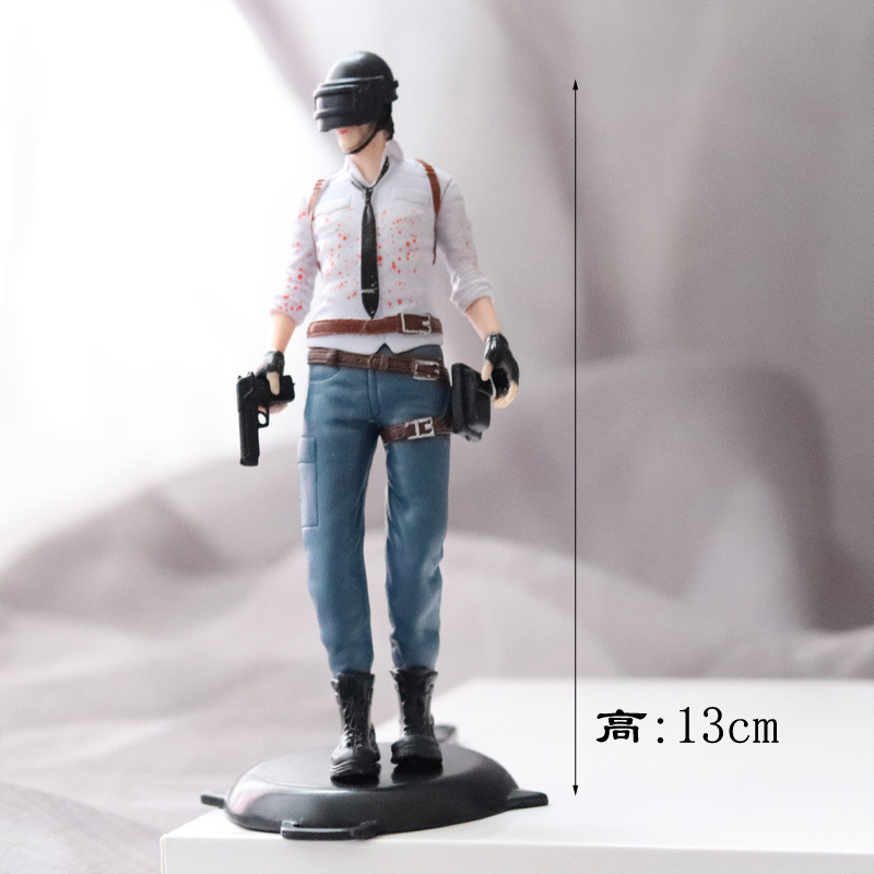 PVC solid chicken figure ornament model, game character, blind box, toy ...