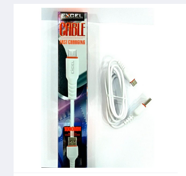 Excel Fast Data transfer cable, 2.4A Fast Charging USB cable, QC and PD ...