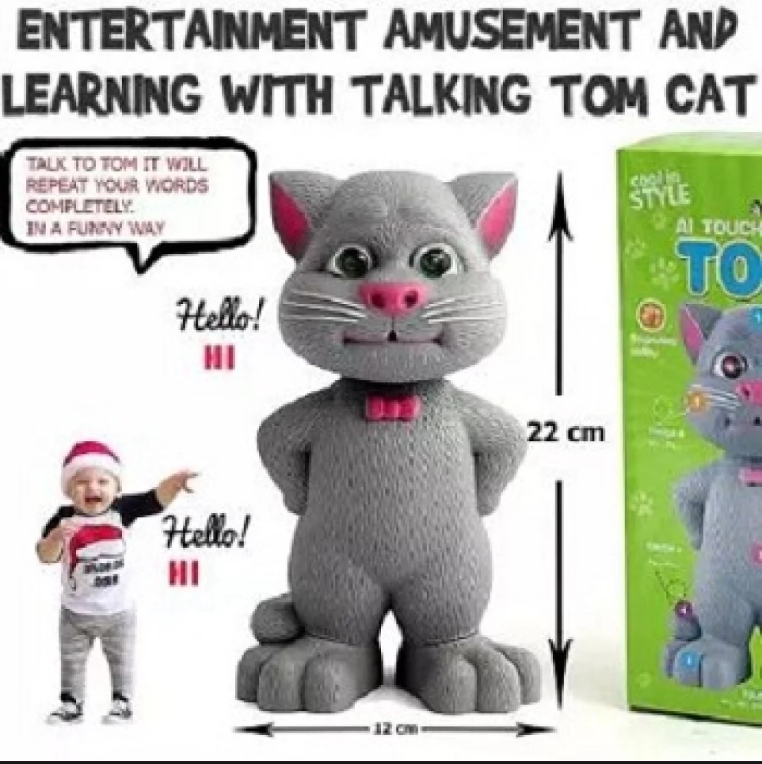 Talking Tom - Grey/White - Toy | Daraz.com.bd