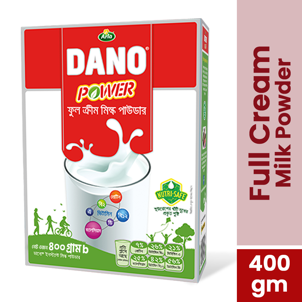 DANO Power Full Cream Milk Powder 400g | Daraz.com.bd