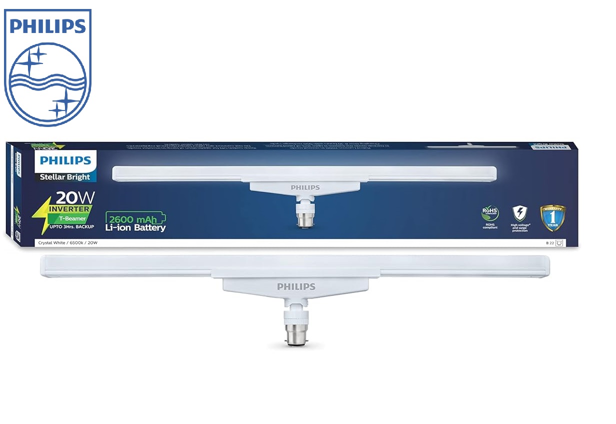 PHILIPS T Beamer 20w Rechargeable Emergency Inverter LED Light Bulb ...