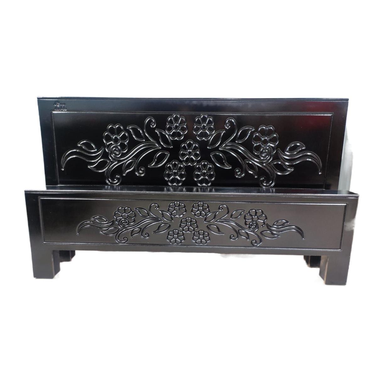 Stylish and High Quality Flores Bed Double Size (MDF) Plain Khat ...