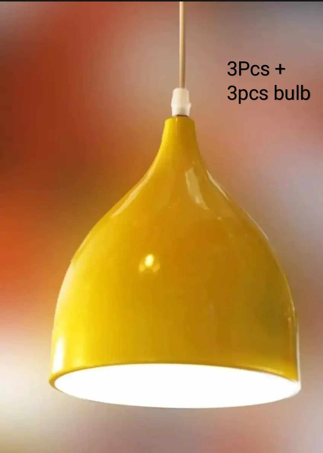 Ceiling Pendant Light Shade Simple - Light,3pcs+3pcs 5watt Bulb | Daraz ...