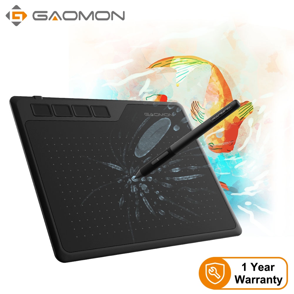 GAOMON S620 6.5 x 4 Inches Digital Tablet Anime, Graphic Tablet for ...