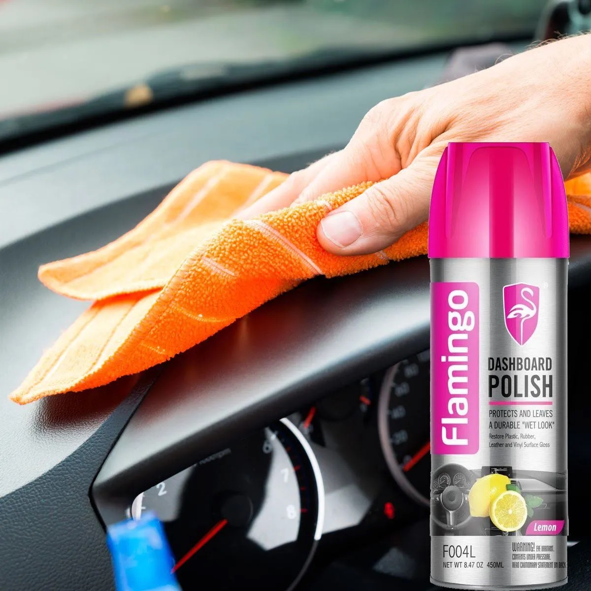 Flamingo Dashboard Polish 450ml | Daraz.com.bd