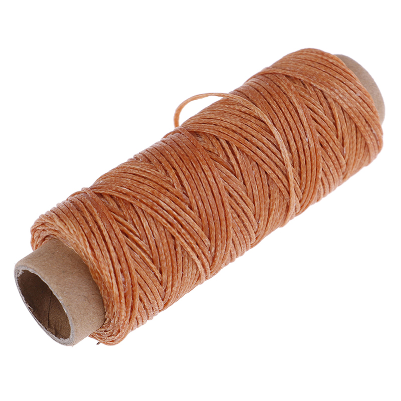 50m/Roll Leather Sewing Flat Waxed Thread Wax String Hand Stitching ...