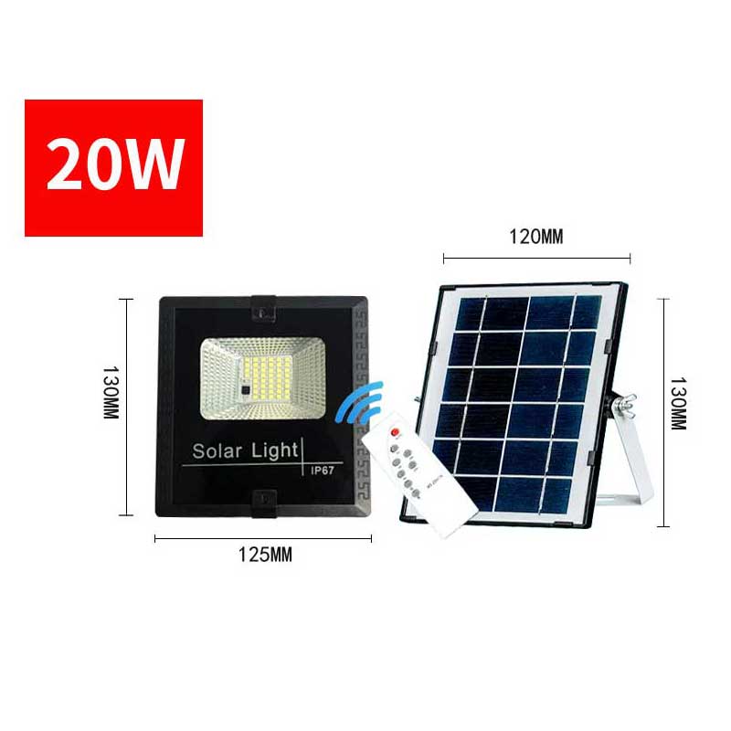 Solar Powered Flood Ligh IP67 Waterproof LED Solar Light Outdoor Rem ...