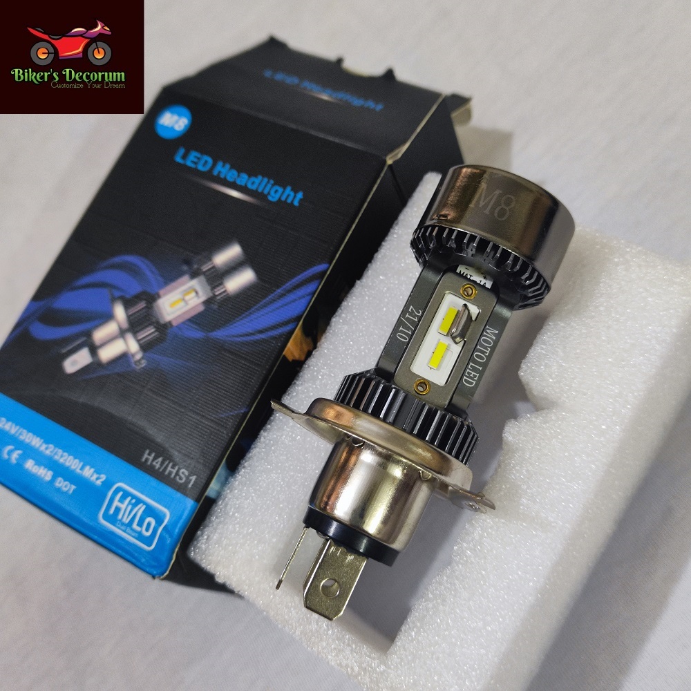 Motorcycle LED Light Ba20d H4 Car LED 12V 32W 3200lm Lifespan 50000hrs white color CSP Hi/Lo ...