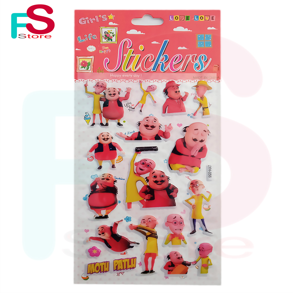 Motu Patlu Sticker Toy Sticker Play For Kids BIG SIZE | Daraz.com.bd