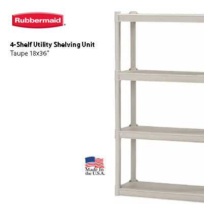 Rubbermaid 4-Shelf Utility Shelving Unit | Daraz.com.bd