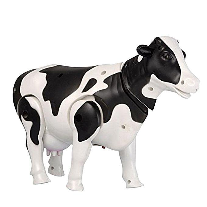 Milk Cow Moving Legs and Shake Tail Make Sound - White and Black ...