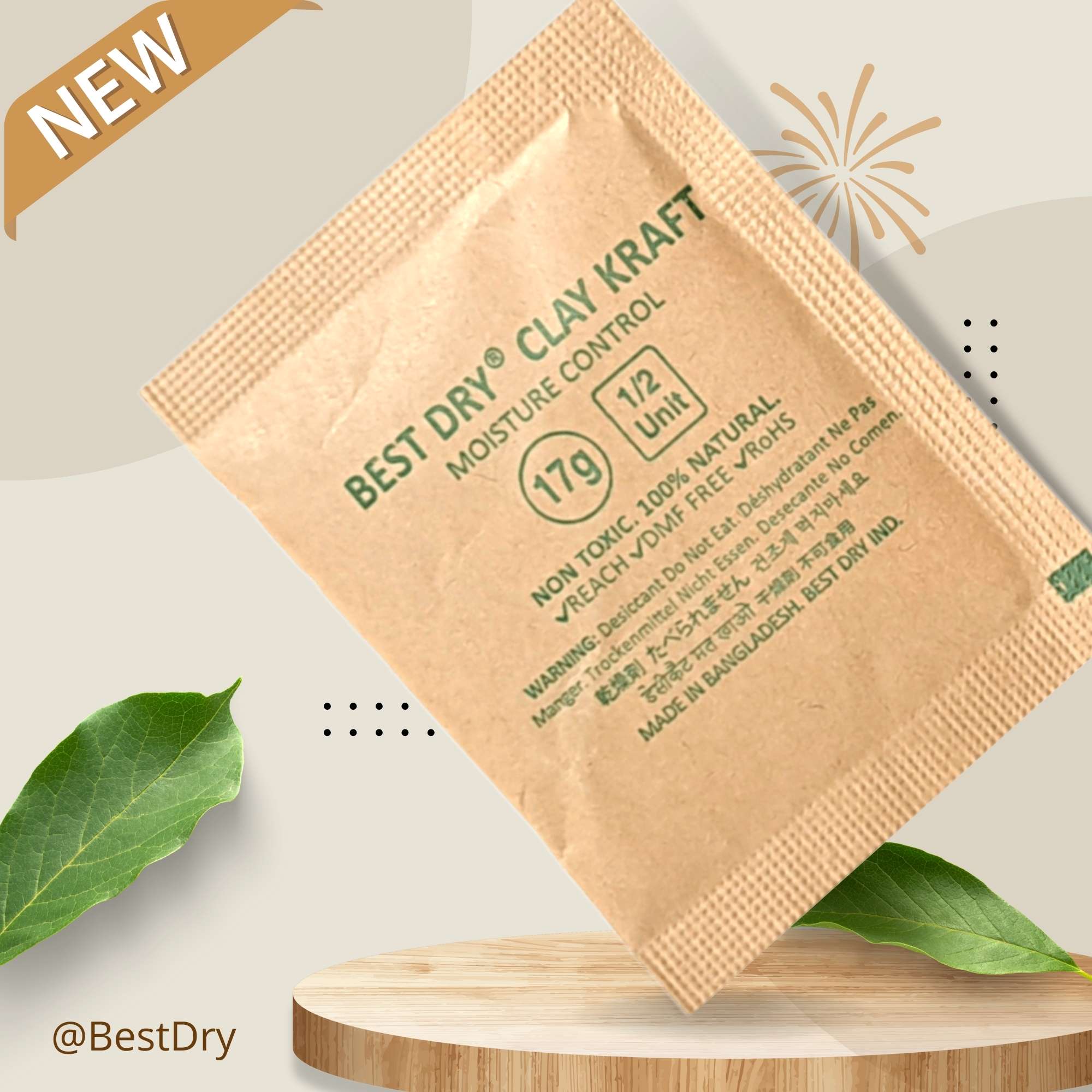 Best Dry Clay Kraft 17 gm 5 pieces packing by high quality Kraft paper ...