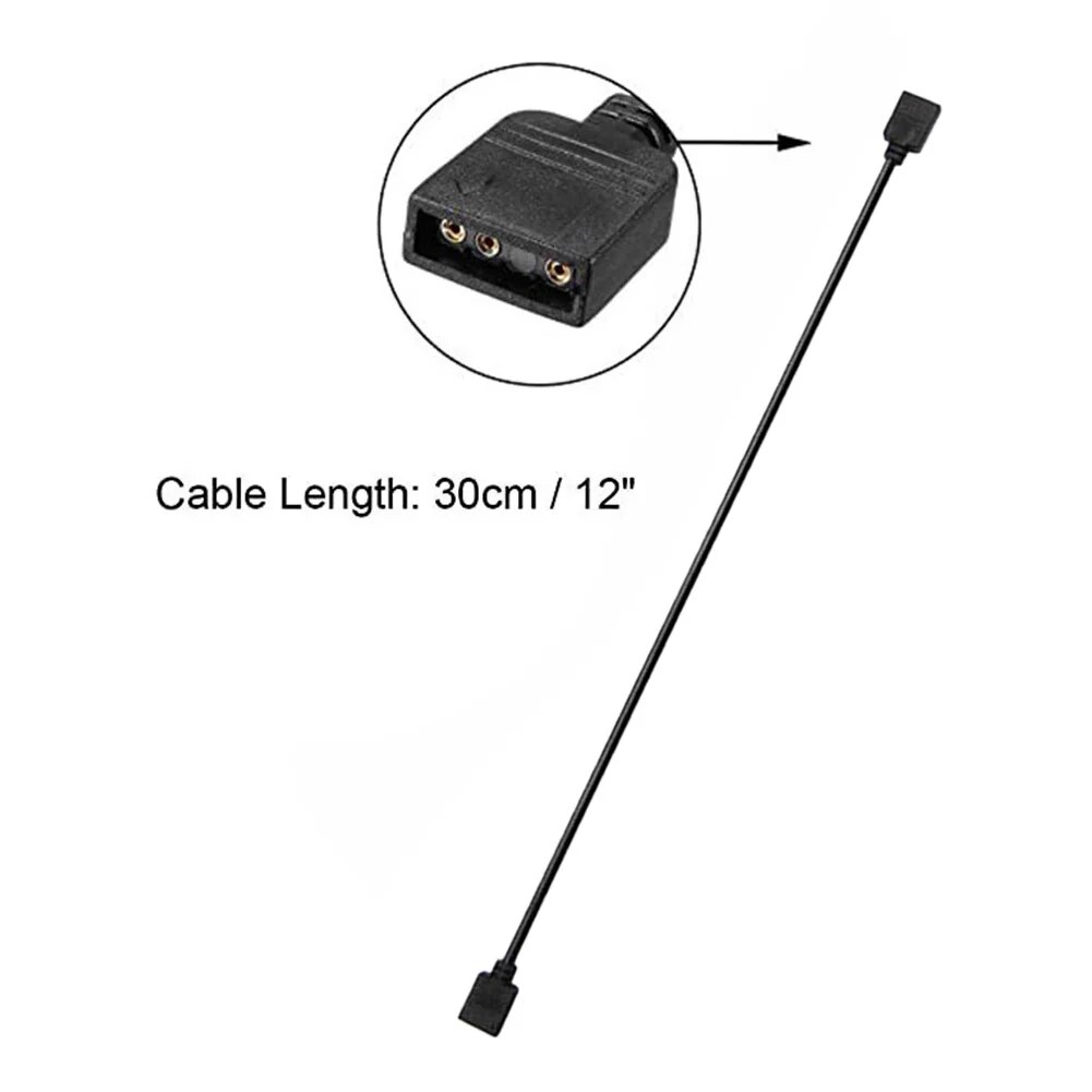 1-5Pcs 3Pin/4Pin Computer Motherboard Extension Cable RGB Extension ...