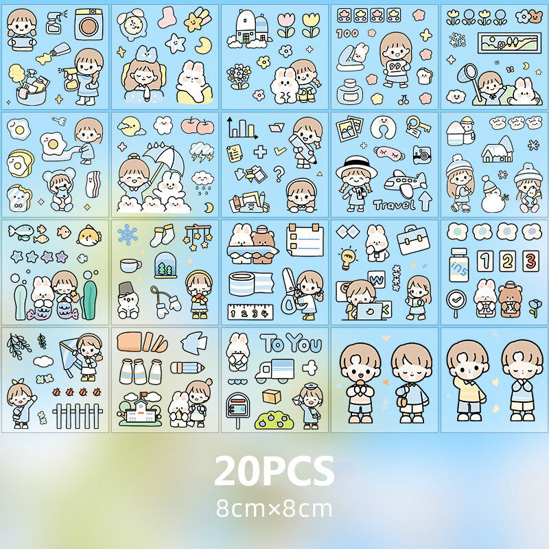 Panda Online Cute Stickers Ins Waterproof Cartoon Sticker Set Diary ...