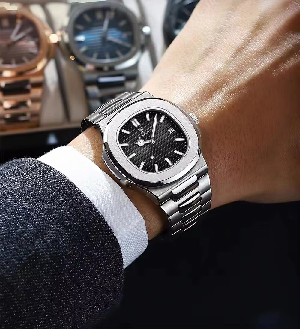 POEDAGAR 613 Luxury Premium Quality Gents Wrist Watch Automatic Date ...