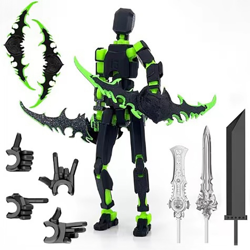 T13 Action Figure Eridan Six Winged Angel T13 Dummy Robot 3D Printed ...