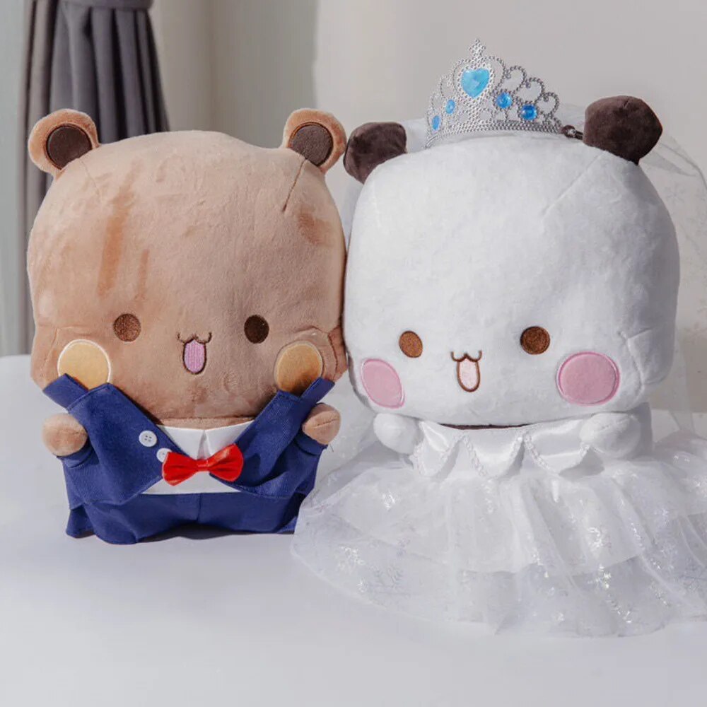 1/2pcs Bubu And Dudu Panda Plush Toy Cartoon Bears Bubu Dudu Doll ...