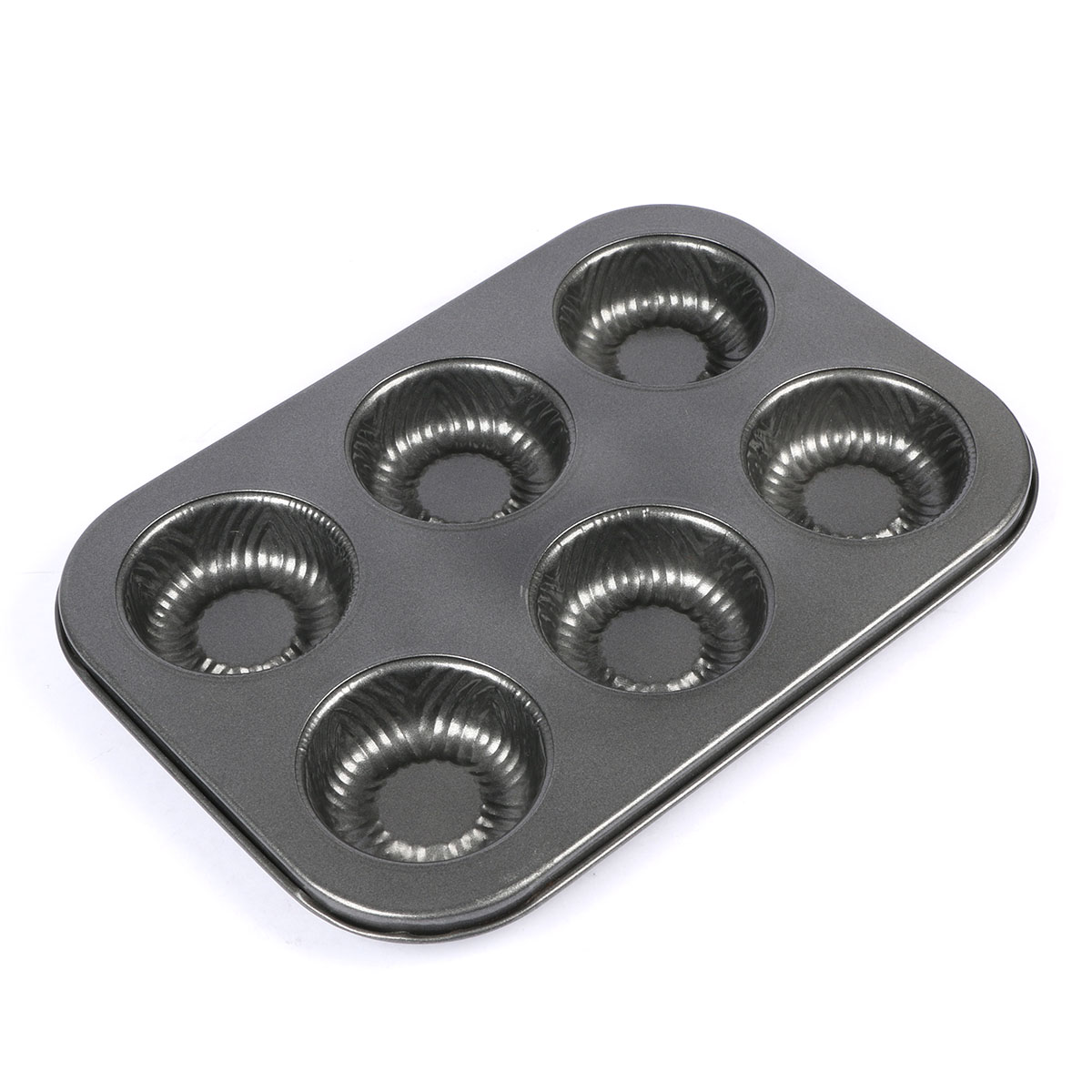 6 Cups Carbon steel Mini Muffin Bun Pan non-stick Cupcake Baking ...