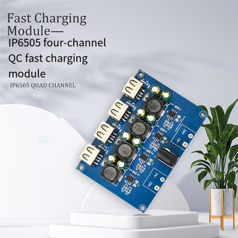 For Module IP6505 Quad Channel QC Fast Charger Module QC3.0 2.0 Multi ...