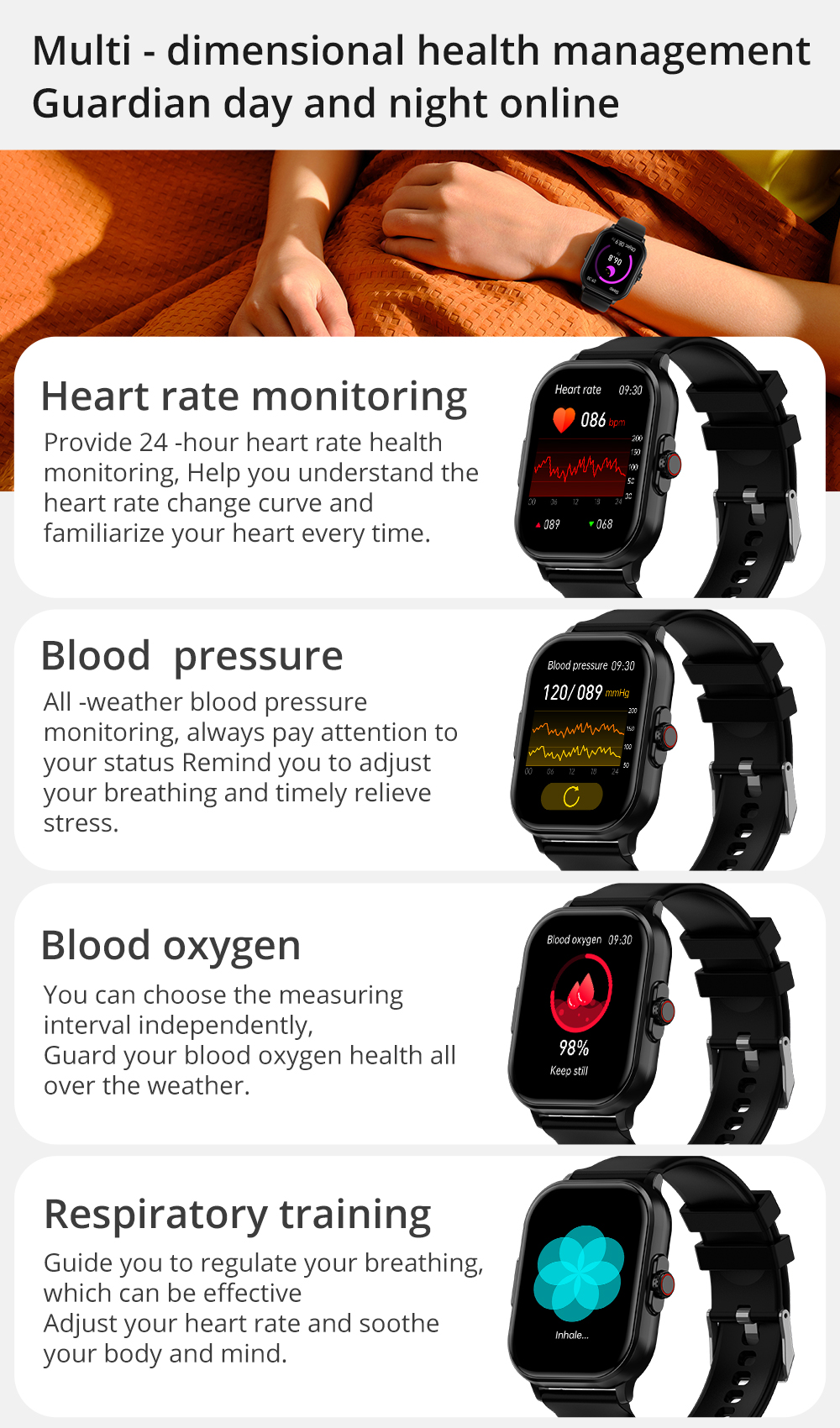 Colmi C63 Smartwatch 2.01″ Display Ecg Blood Oxygen Blood Glucose ...