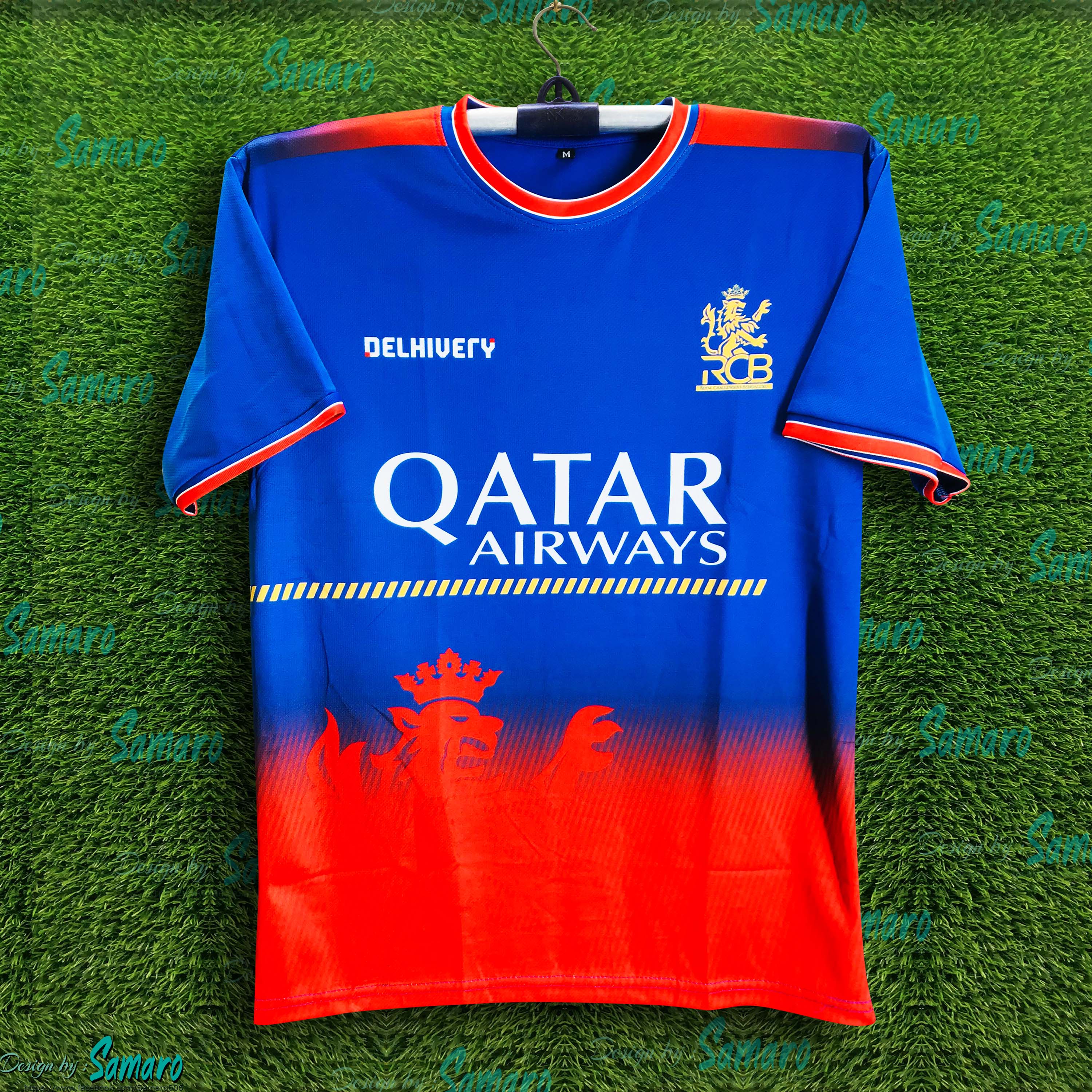 Royal Challengers Bangalore Short Sleeve IPL Jersey For Men - RCB Half ...