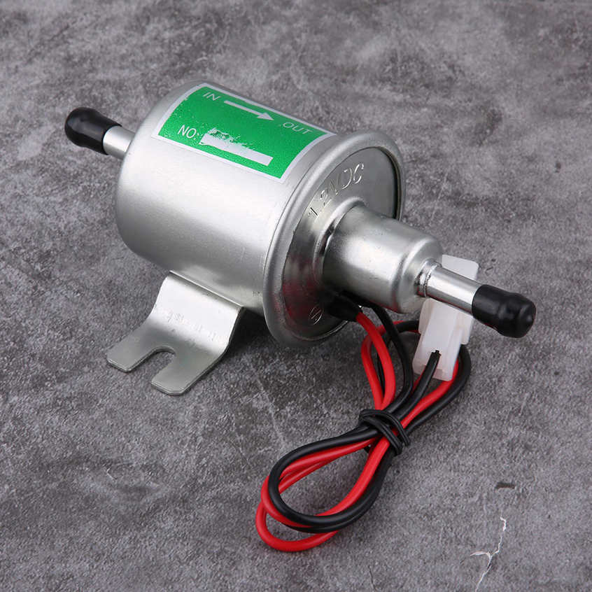 12 Volt Petrol Diesel Gas Fuel Universal Inline Electric HEP-02A ...