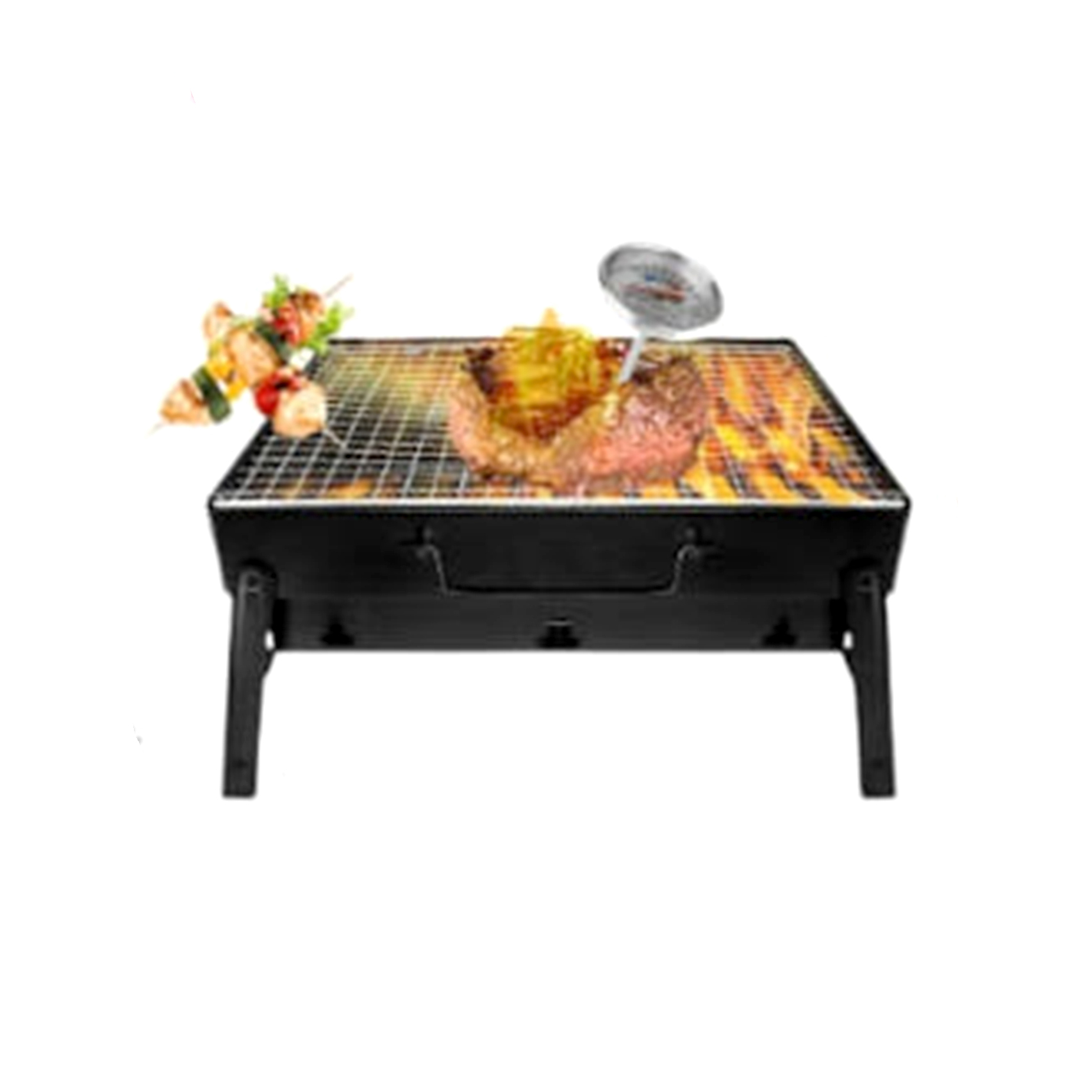 5-In-1 Combo Offer BBQ Machine+12 Pieces BBQ Stick+2 Pieces Silicone ...