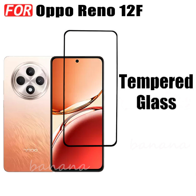 3 IN 1 OPPO Reno 12F Tempered Glass Film For Reno 12 F Reno 11F Full ...
