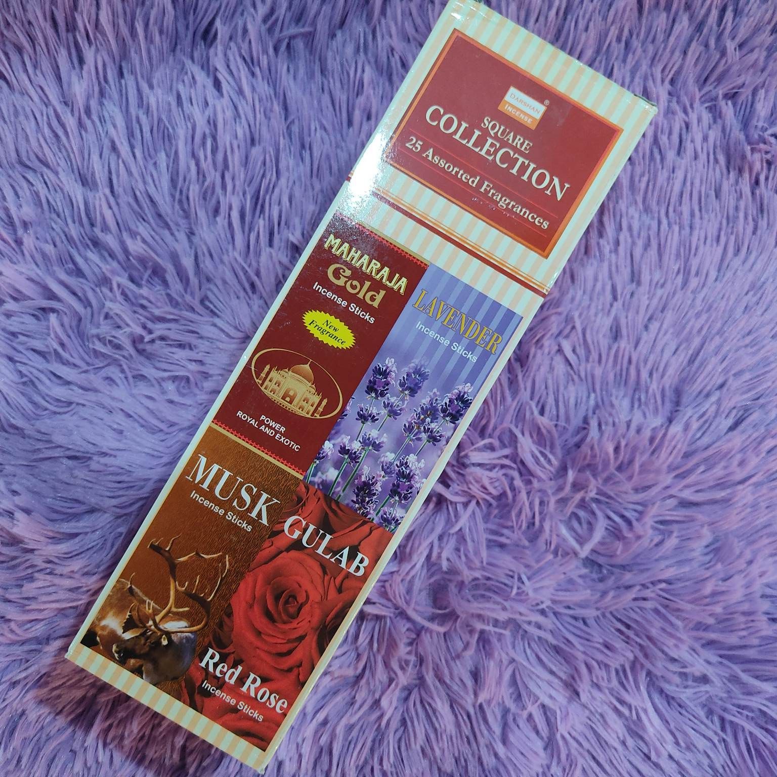 25 Assorted Incense Sticks Agarbatti - Square Box | Daraz.com.bd