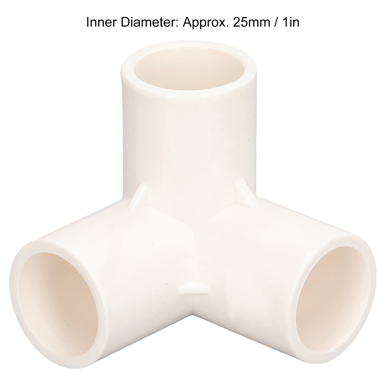 PVC Corner Connector, 3 Way Pipe Fittings High Gloss Finish 10PCS ...
