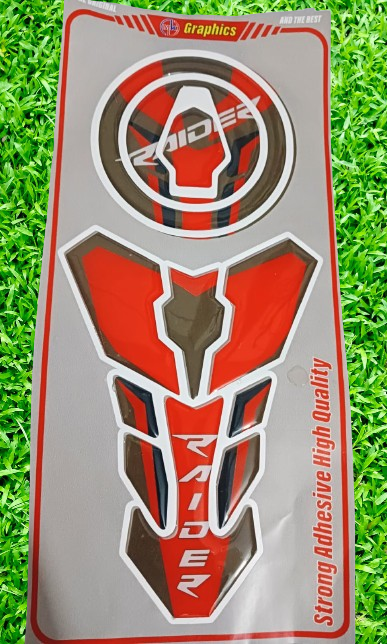 Fuel tank pad sticker for Raider Motorcycle -Red (t.v.s) | Daraz.com.bd
