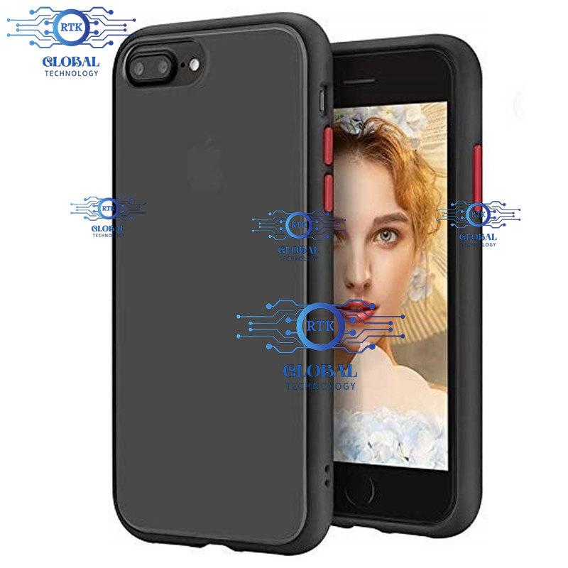 Apple iPhone 7 Plus Luxury Shockproof Frosted Transparent Matte Phone ...
