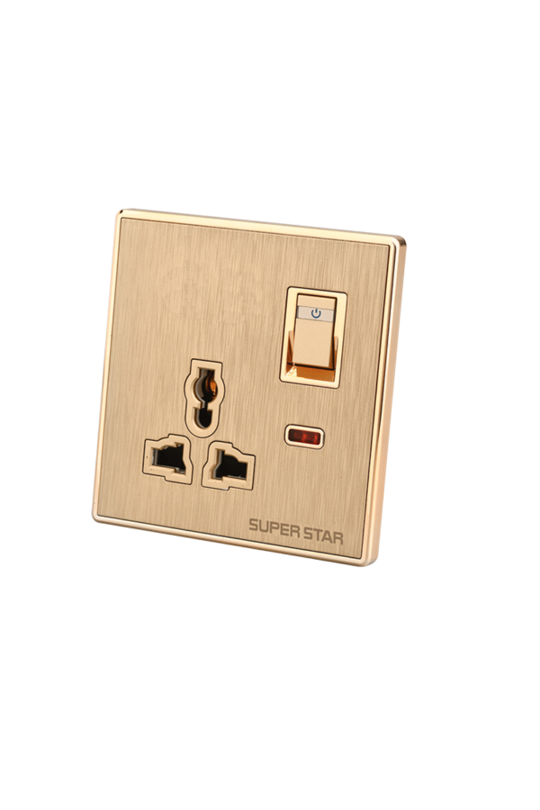 Super Star Glamour 13A 3 Pin Multi Function Combined Socket with Switch ...