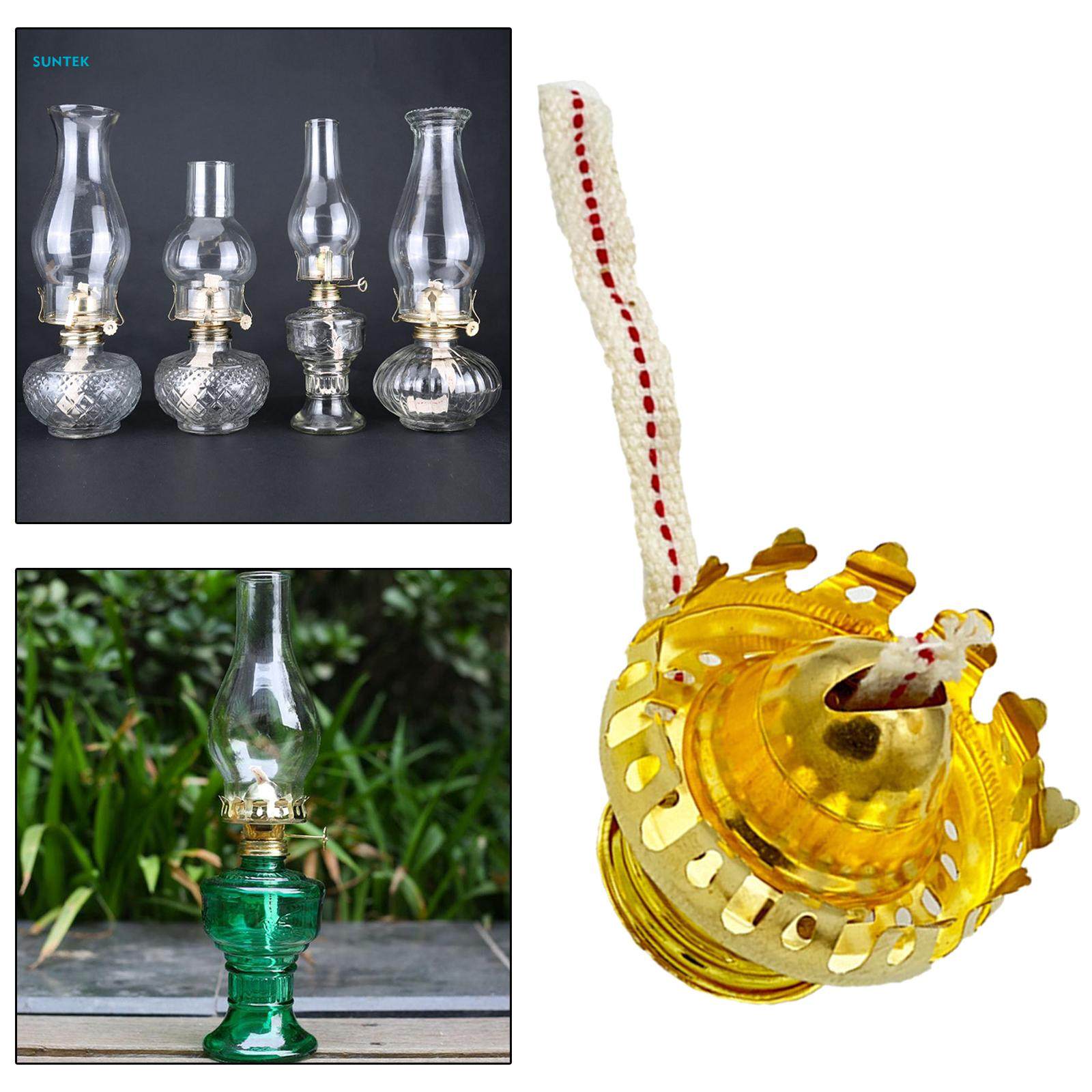 Oil Lamp Burner Aluminum Alloy Vintage Oil Lamps Burner Adjustable ...