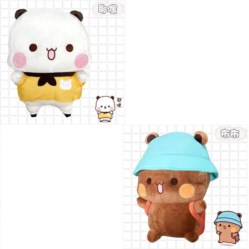 1/2pcs Bubu And Dudu Panda Plush Toy Cartoon Bears Bubu Dudu Doll ...