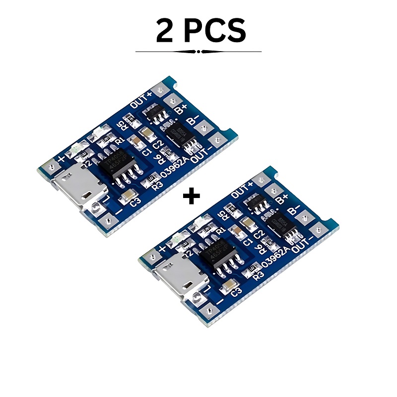 TP4056 DC 5V 1A Mini Micro USB Lithium Battery Charging Board DIY ...