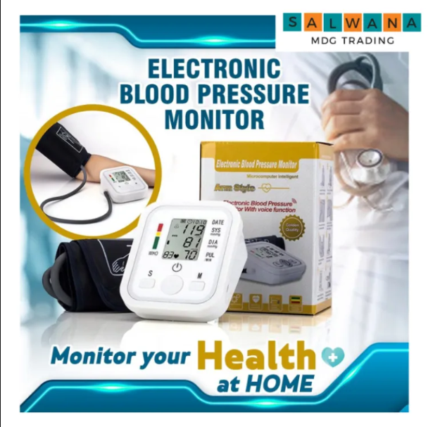 Fully Automatic Upper arm Digital Blood Pressure Monitor with ...