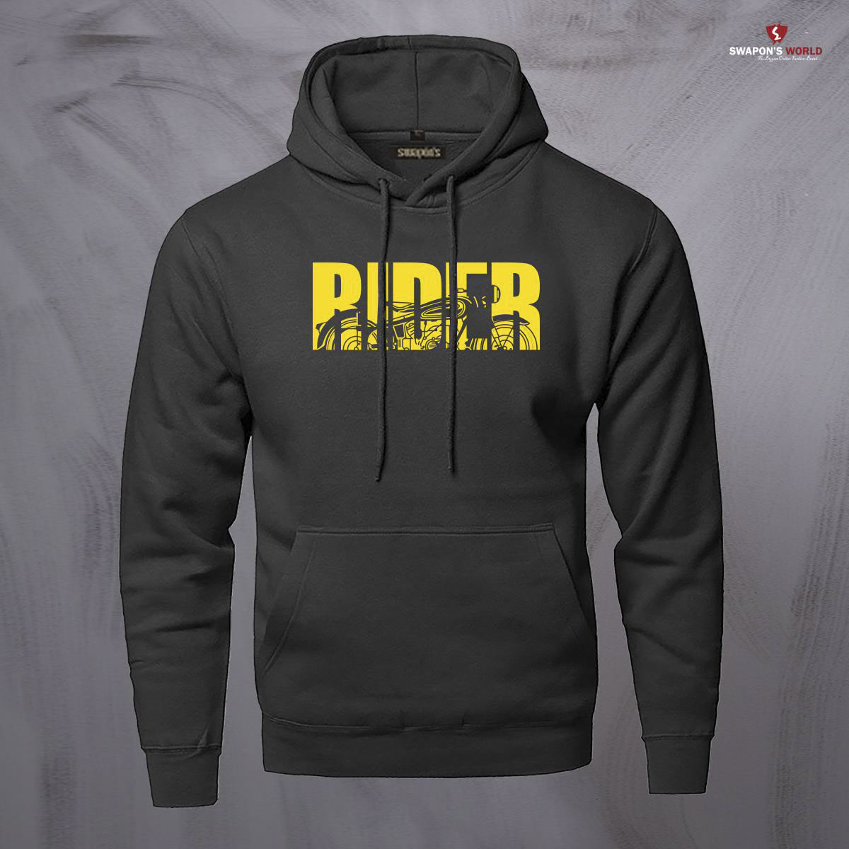 Black Men's Full Sleeves Hooddies By Swapon’s World- SW2070H | Daraz.com.bd