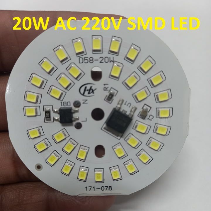 Big Size- Ultra Bright White 20W Input AC 220V Integrated IC Driver SMD ...