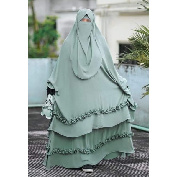 Malaysian Stylish Khimar Burka with Hijab And Niqab Full Set For ...