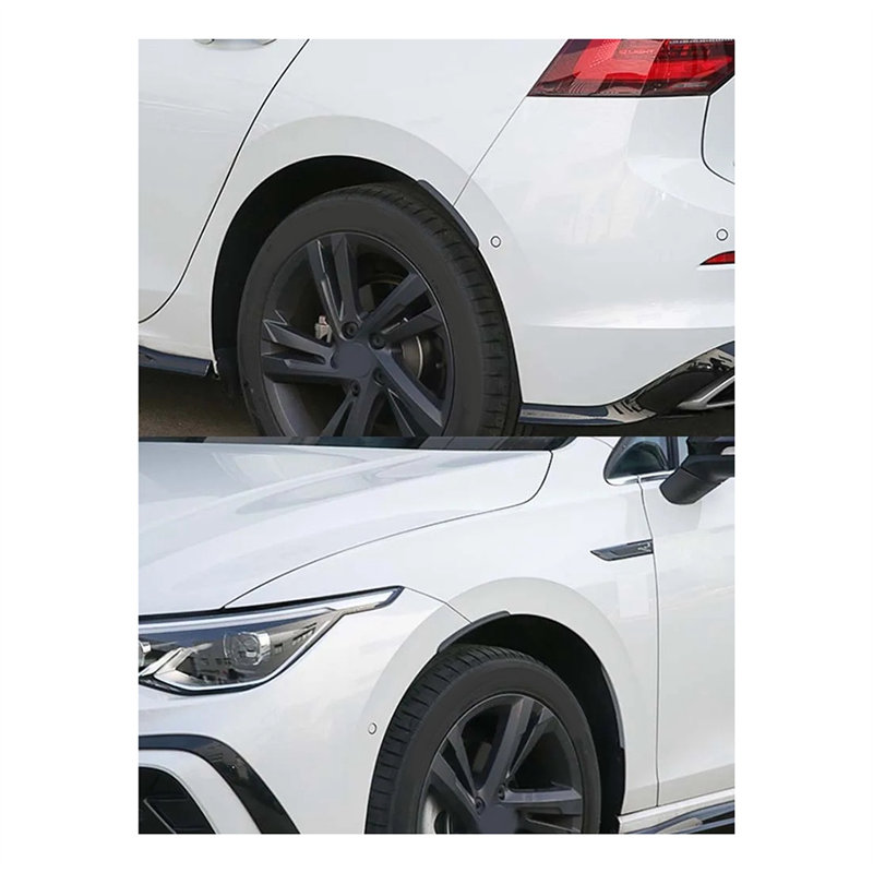 Car Front and Rear Wheel Trim Stickers Wheel Eyebrow Lip Protective ...