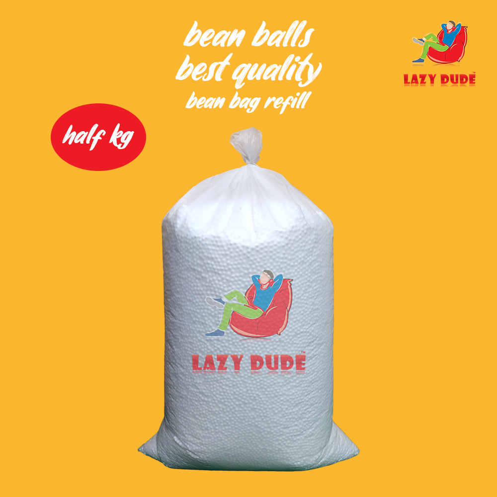 LAZY DUDE Bean Ball Refill Bean Bag Filler - Bean Balls - HALF KG ...